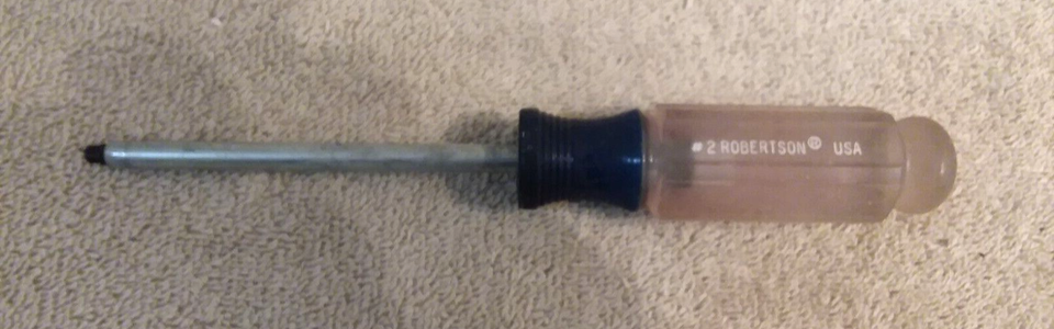 Craftsman #2 Robertson Square Head Screwdriver 41142 WF USA Old Style ...
