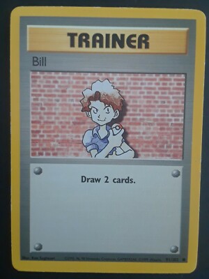 Pokemon Trainer Bill 1999 Wizards 91/102 Vintage | eBay