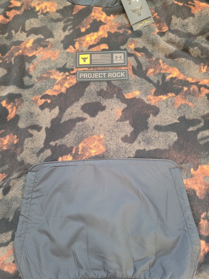 Under Armour Project Rock Veterans Day Hoodie Pullover Men's Size Large ...