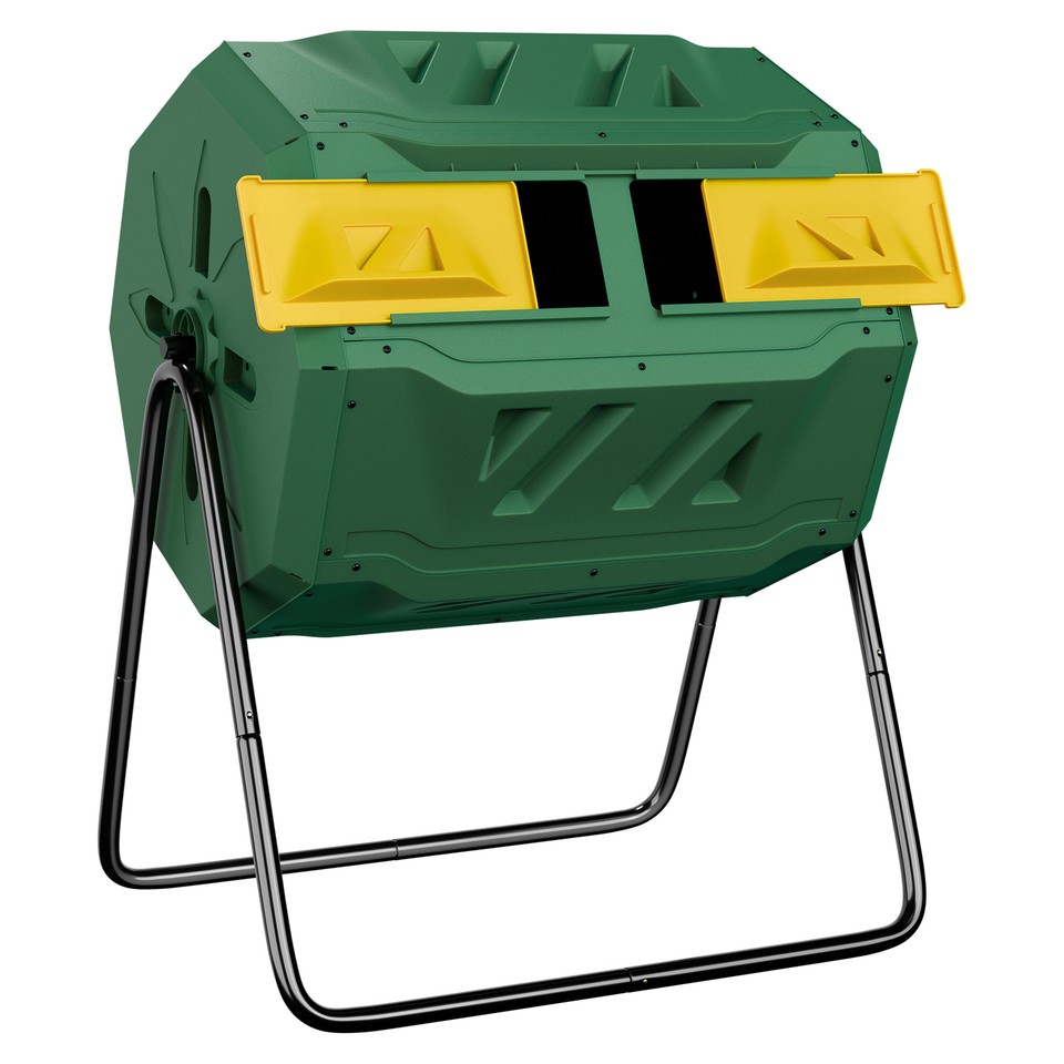 Compost Bin Kitchen Garden Waste Bin Composter Tumbler 18.5/37/43/80 ...