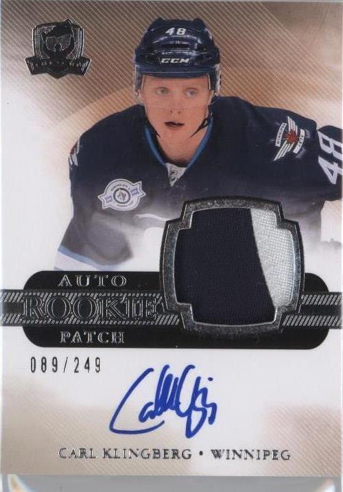 2011-12 Upper Deck The Cup - Auto Rookie Patch Carl Klingberg #120 /249 ...