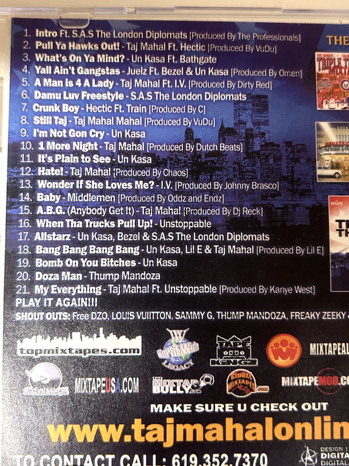 RARE PURPLE CITY THE SENATE DIPSET TRIPLE THREAT 3 MIXTAPE DIPLOMATS ...