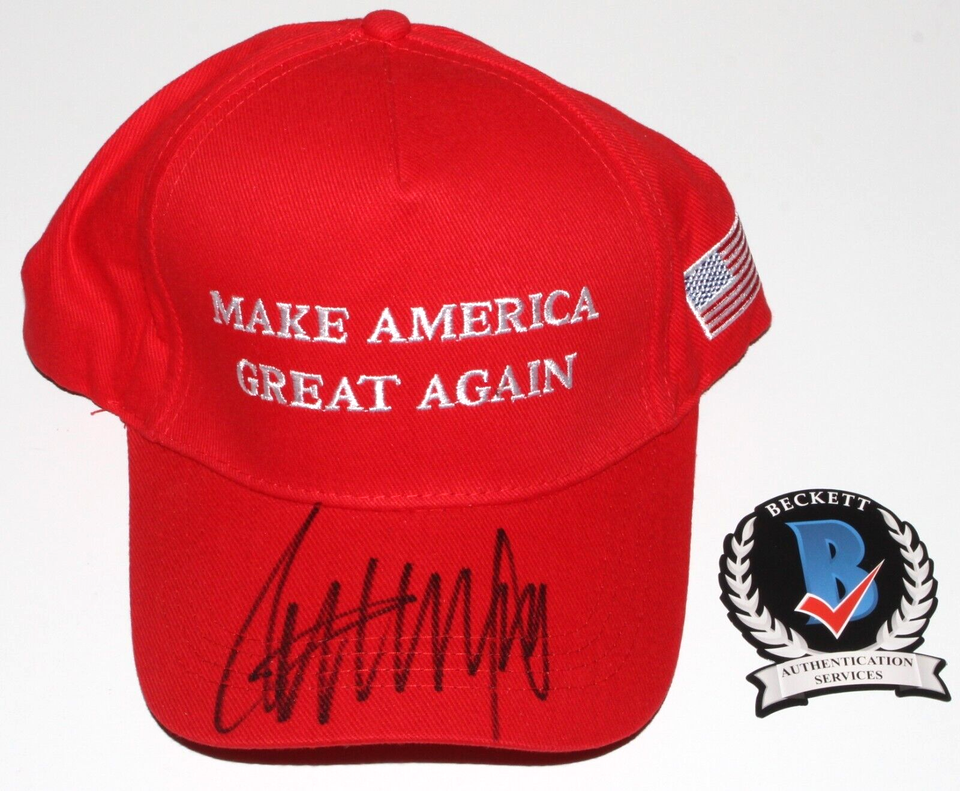 PRESIDENT DONALD J. TRUMP SIGNED MAKE AMERICA GREAT AGAIN MAGA HAT ...
