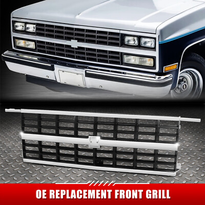 For 89-91 Chevy R/V 1500 2500 3500 Suburban OE Style Chrome Shell Front ...