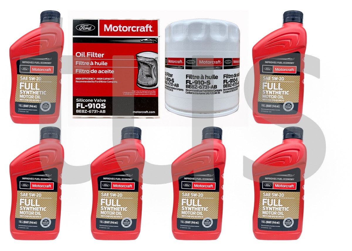Full Synthetic Motorcraft Engine Oil Change for 2018 Ford Escape 2.5L ...
