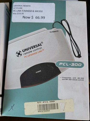 New Universal Remote Control URC PC Link for MX-650 and MX-350 PCL-300 ...