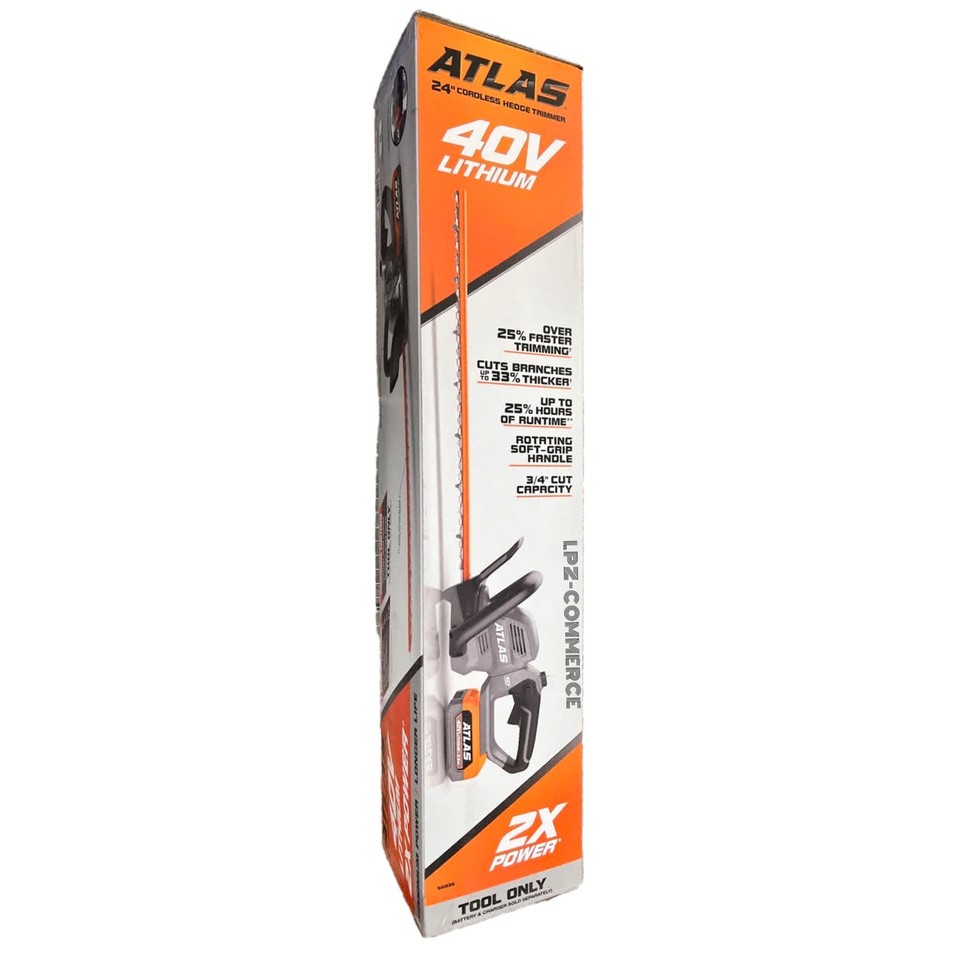 ATLAS 40V 24'' HEDGE TRIMMER 3/4'' 56935 WORKING BARETOOL | eBay