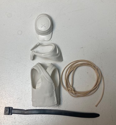 Cxr Western cowboy white trail gear marx johnny west w/ lariat rope | eBay