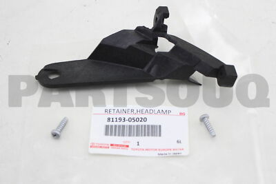 8119305020 Genuine Toyota RETAINER, HEADLAMP PROTECTOR, UPR RH 81193 ...