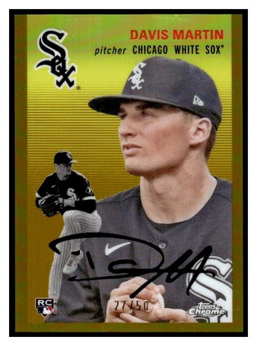 2023 Topps Chrome Platinum Anniversary Gold 94 Davis Martin #/50 RC ...