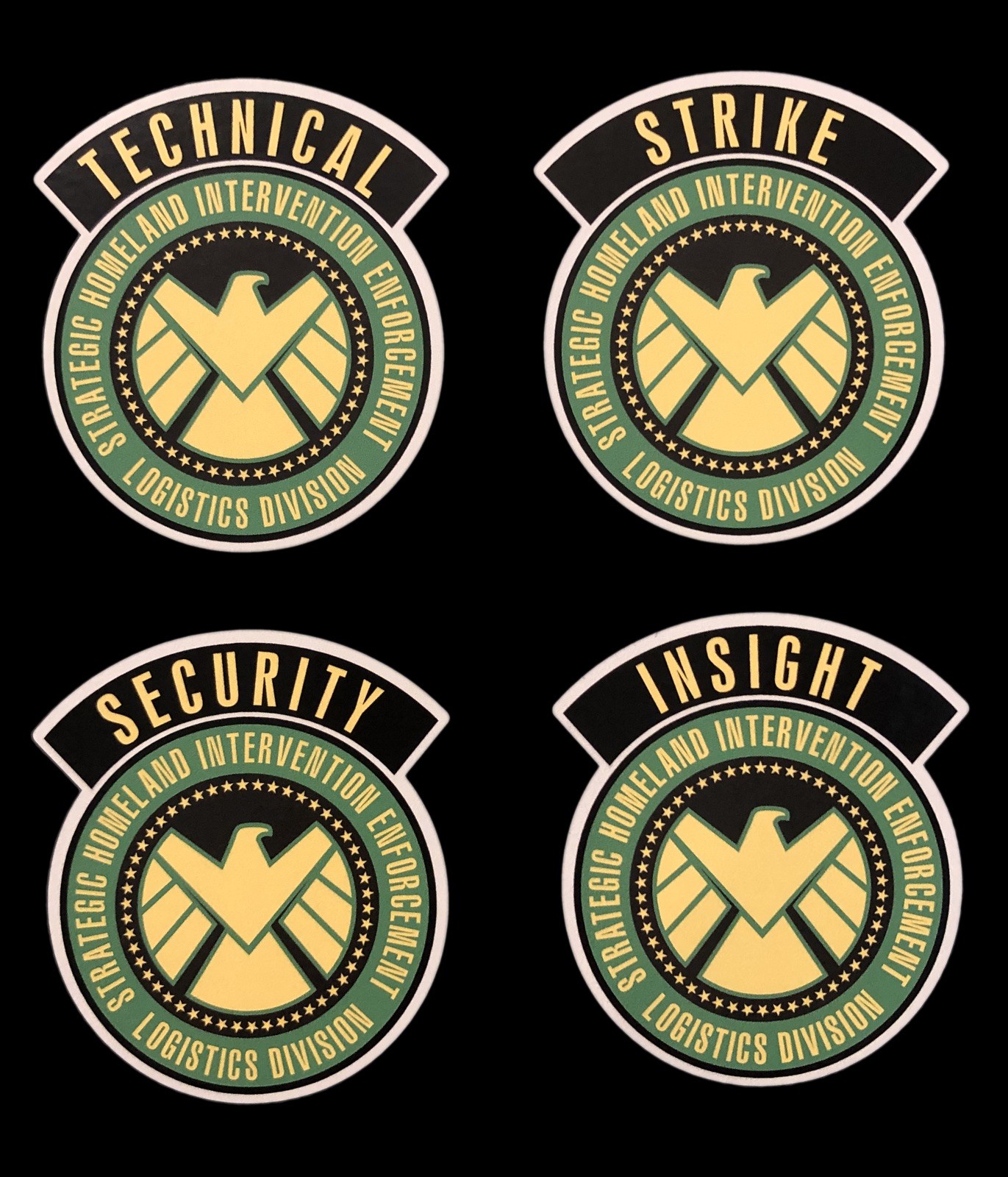 SHIELD • PROJECT INSIGHT STRIKE TEAM • SHOULDER DECALS • AGENT COSPLAY ...