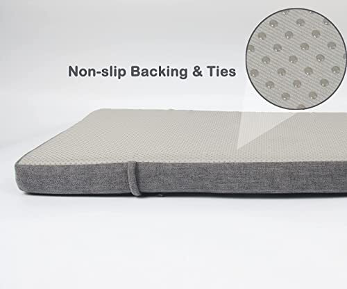 Washable Bench Cushion, Non-Slip Bench Pad for Shoe Storage, Window ...