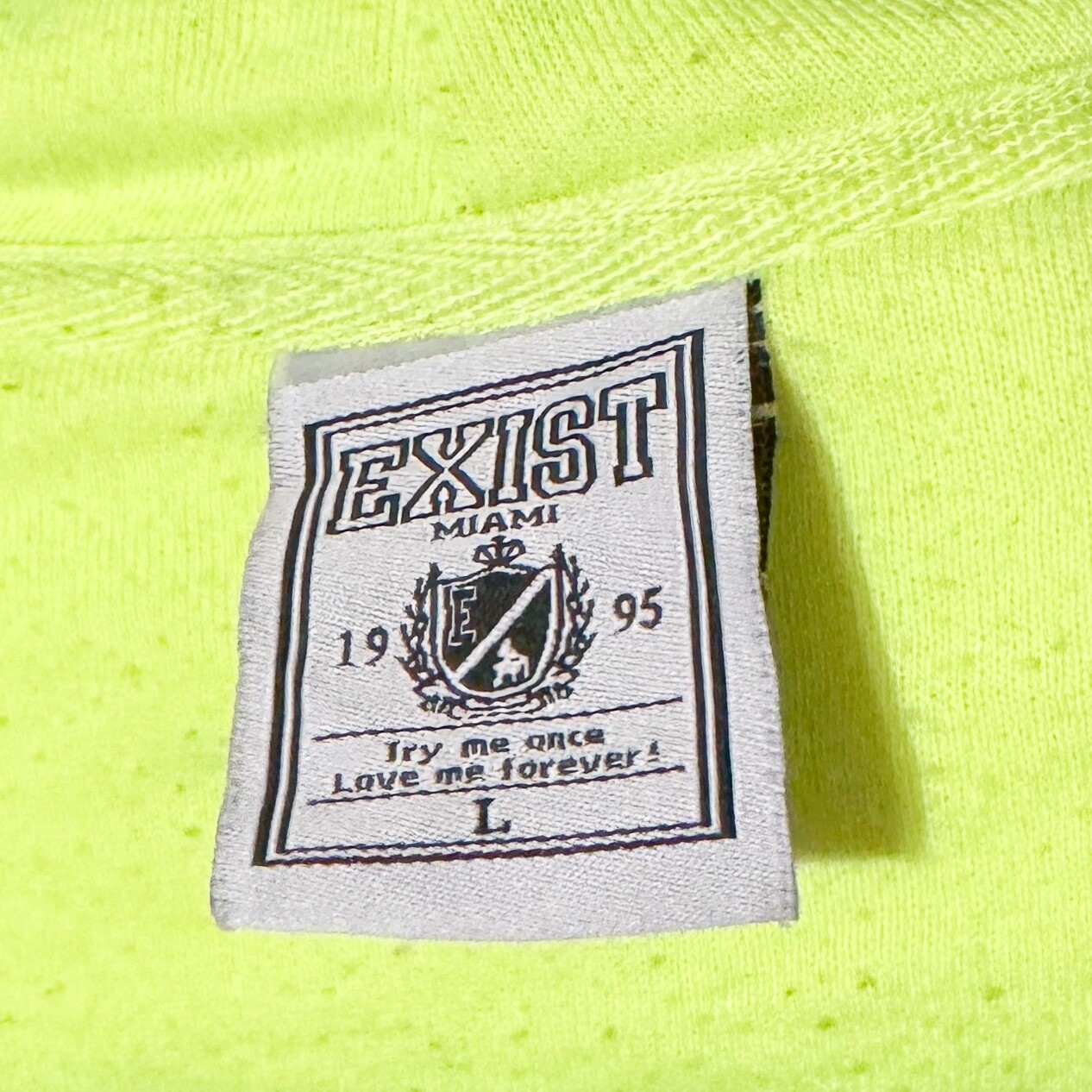 ARUBA Dutch Caribbean Exist Miami Neon Yellow Zip Up Hooded Sweatshirt ...