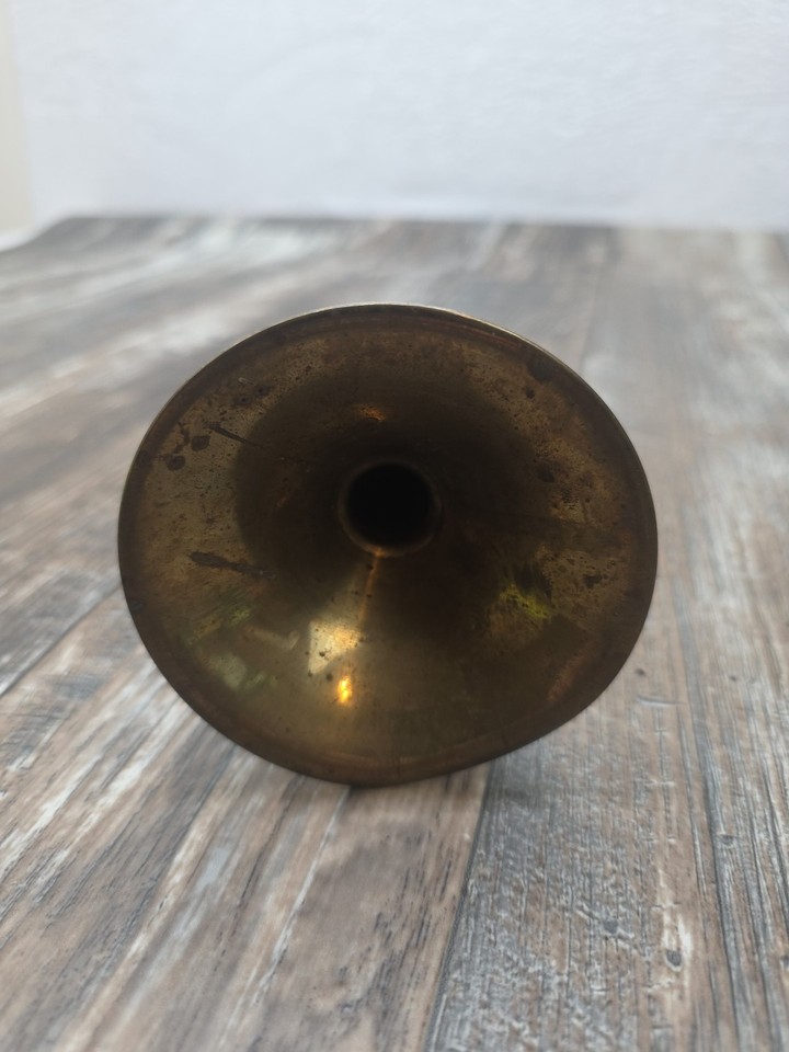 Antique Brass Coiled Horn. Display Or Auto Horn Squeeze Bulb Horn | eBay