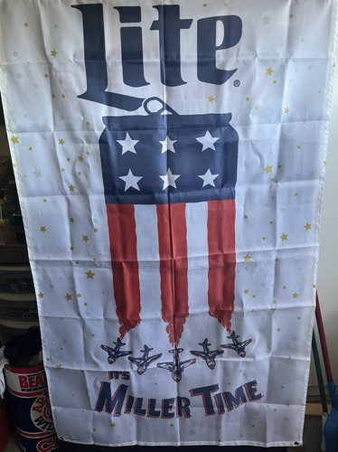 Miller Lite Flag Beer Flag 3x5 Ft Flag For Man Cave Pub Bar Decor ...