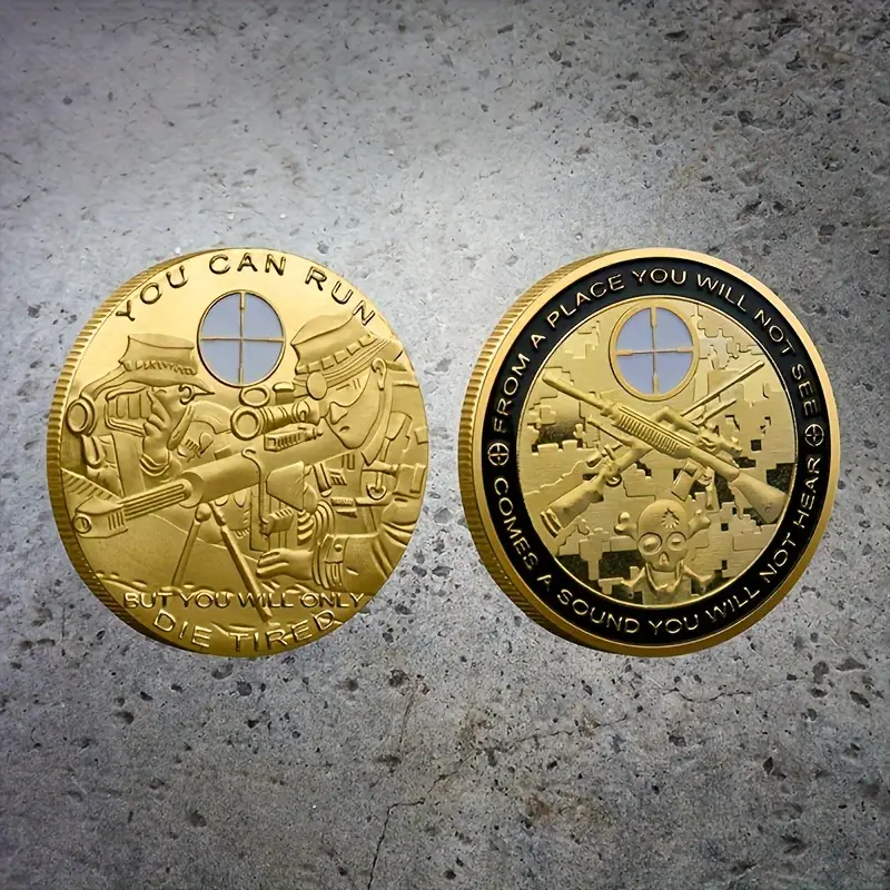 Military You Will Die Tired Challenge Coin Collectable Commemorative ...