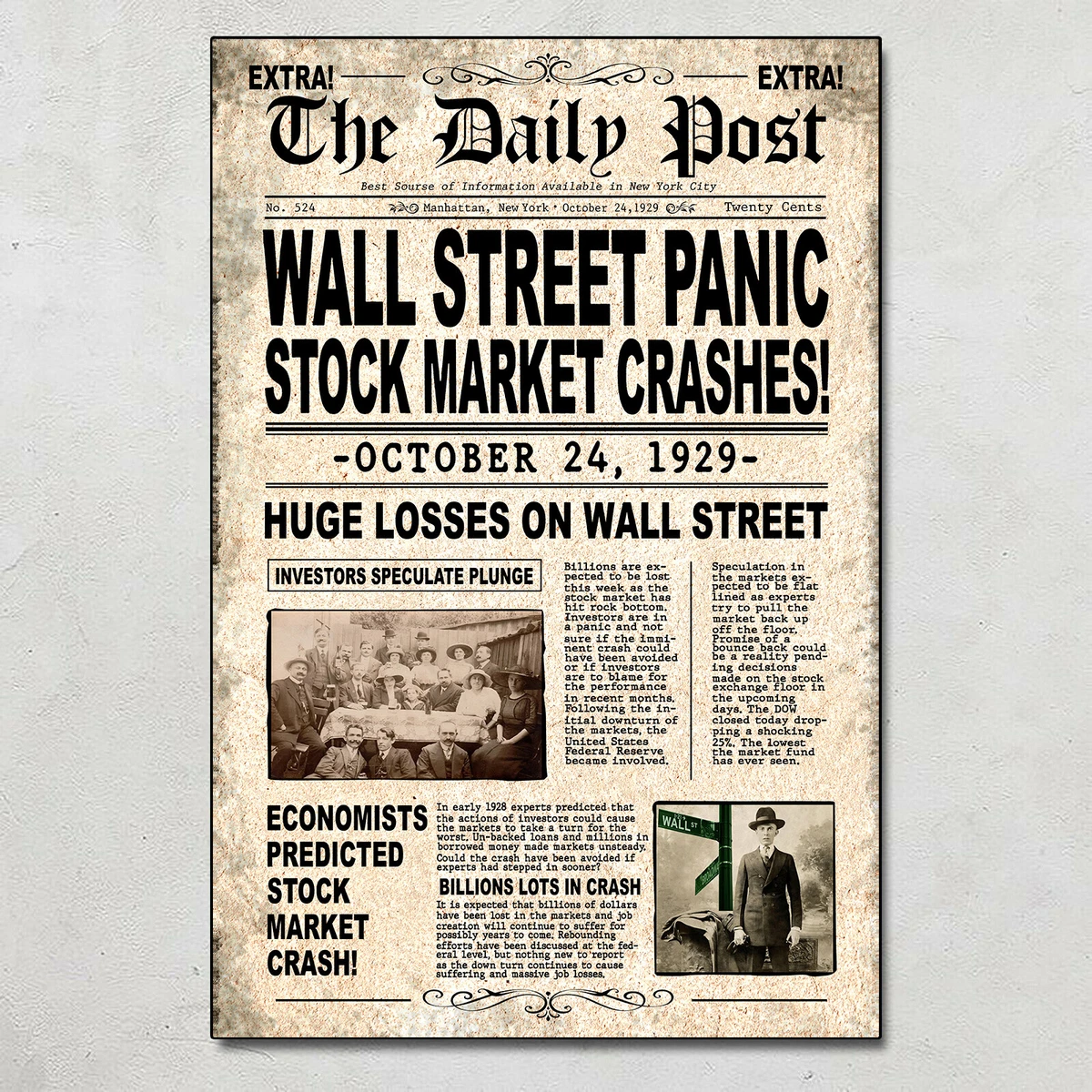 Decorate Wall With Newspaper