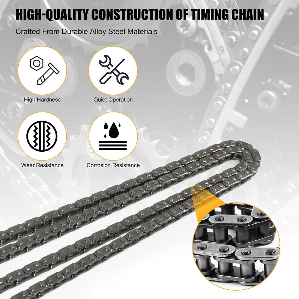 Timing Chain Water Pump w/Tools Set Fit 07-10 Ford Mercury 3.5L Lincoln ...