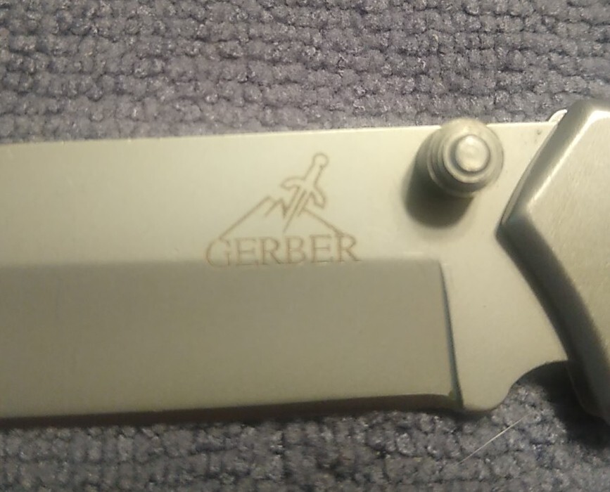 Gerber Paraframe Knife Frame Lock Plain Edge Blade | eBay