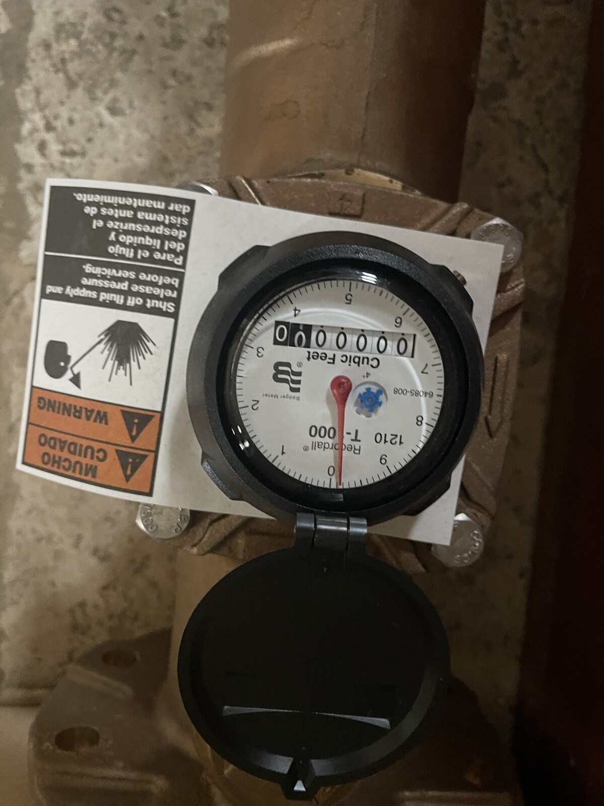 Badger 4”Turbo Water Meter 35759799 LL-NS NSF 61-G MTR. L4-2 C5014A26 ...