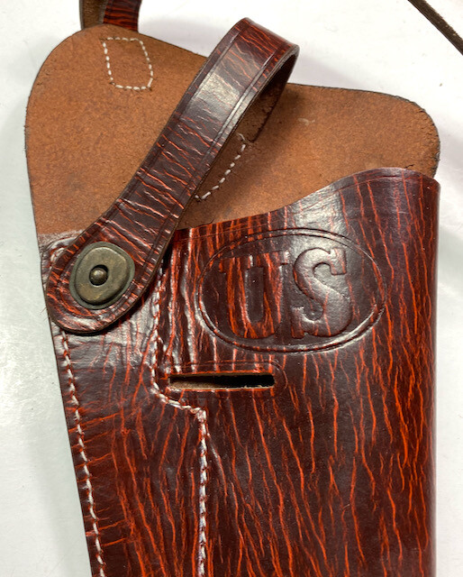 WWII US M1911 M1911A1 .45 PISTOL M3 SHOULDER HOLSTER-TOP DOWN LEATHER ...