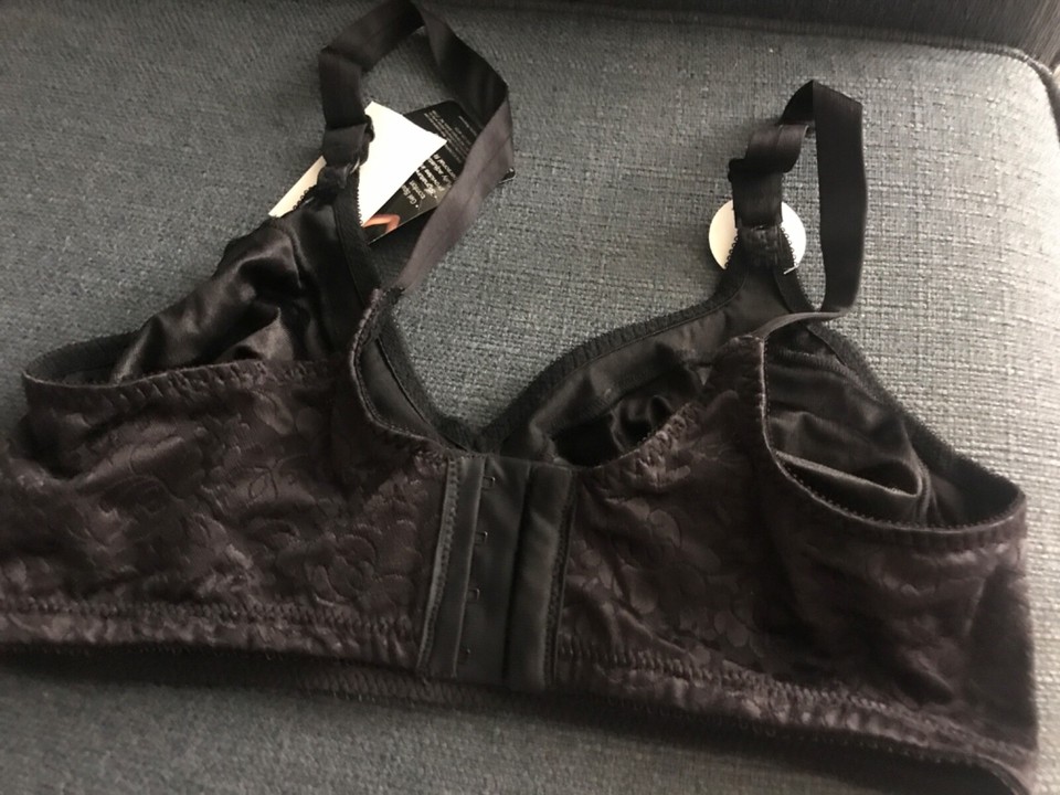 New Bali 3372 Double Support Black Wirefree sz 38D Bra | eBay