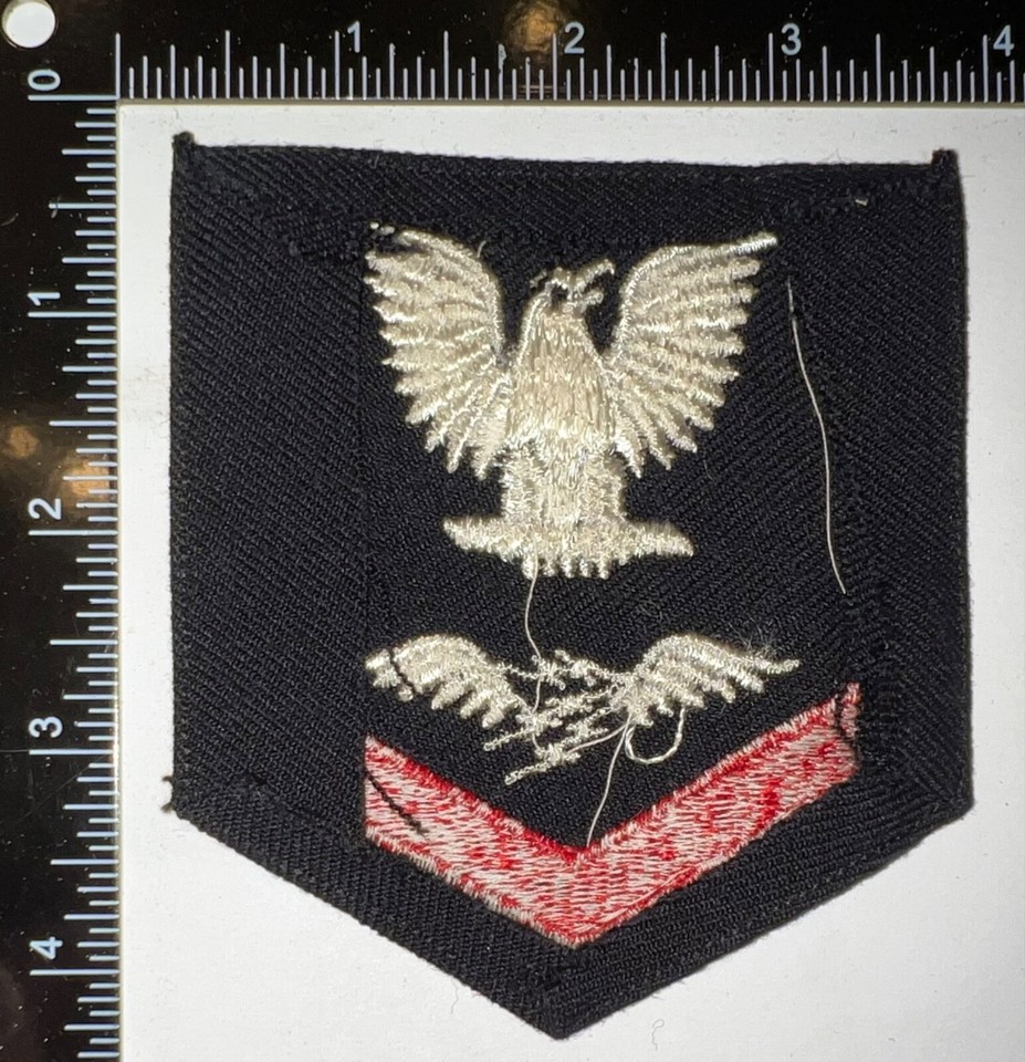 WWII USN US Navy Aviation Radioman Petty Officer 3rd Class Blue Rate ...