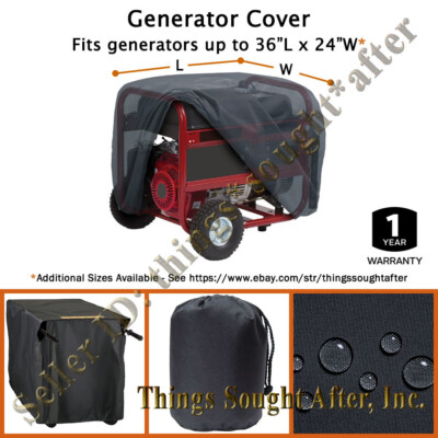 Portable Generator Cover up to 36Lx24W Generac Honda DeWalt Champion ...