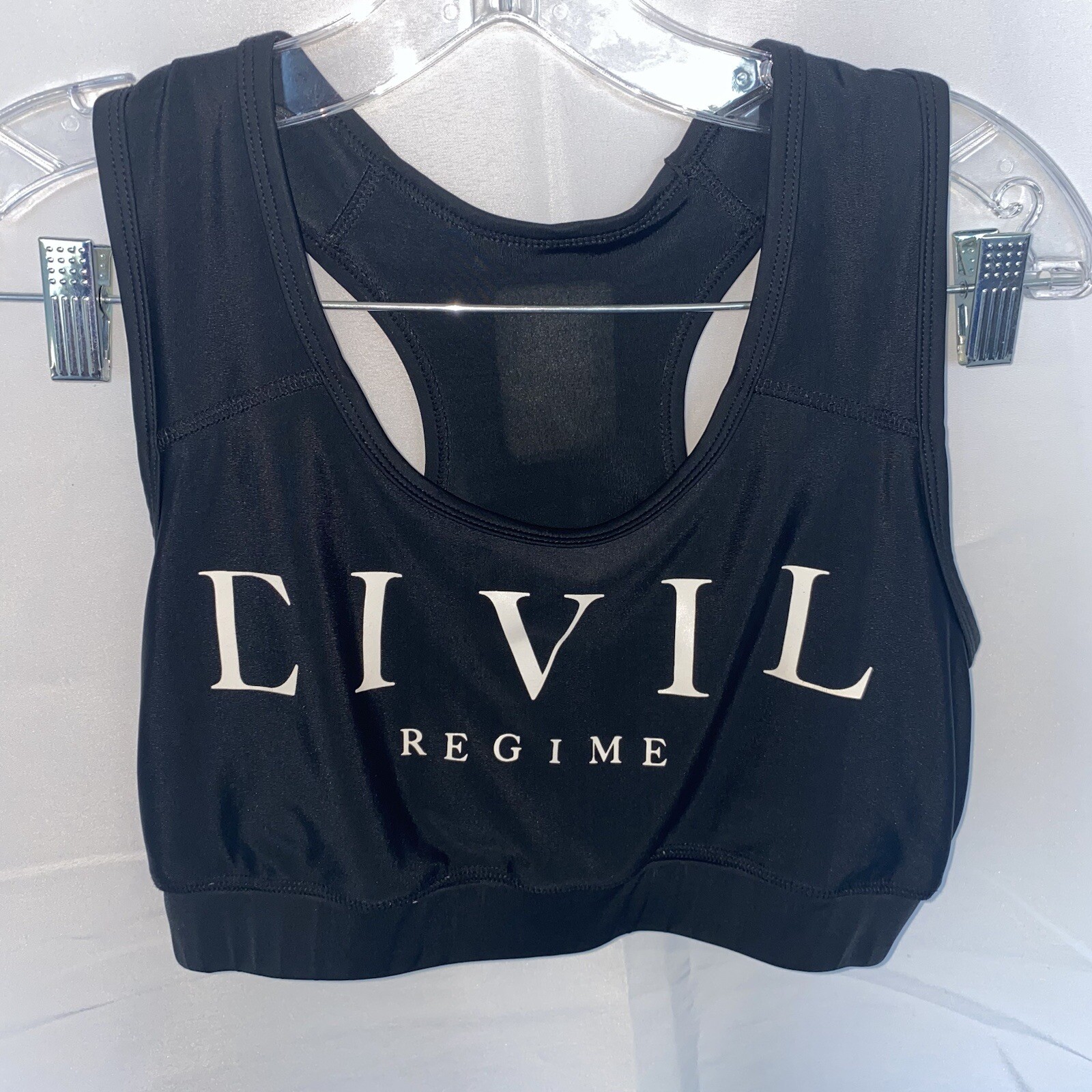 Civil Regime Sports Bra Top Tank Large Black | eBay