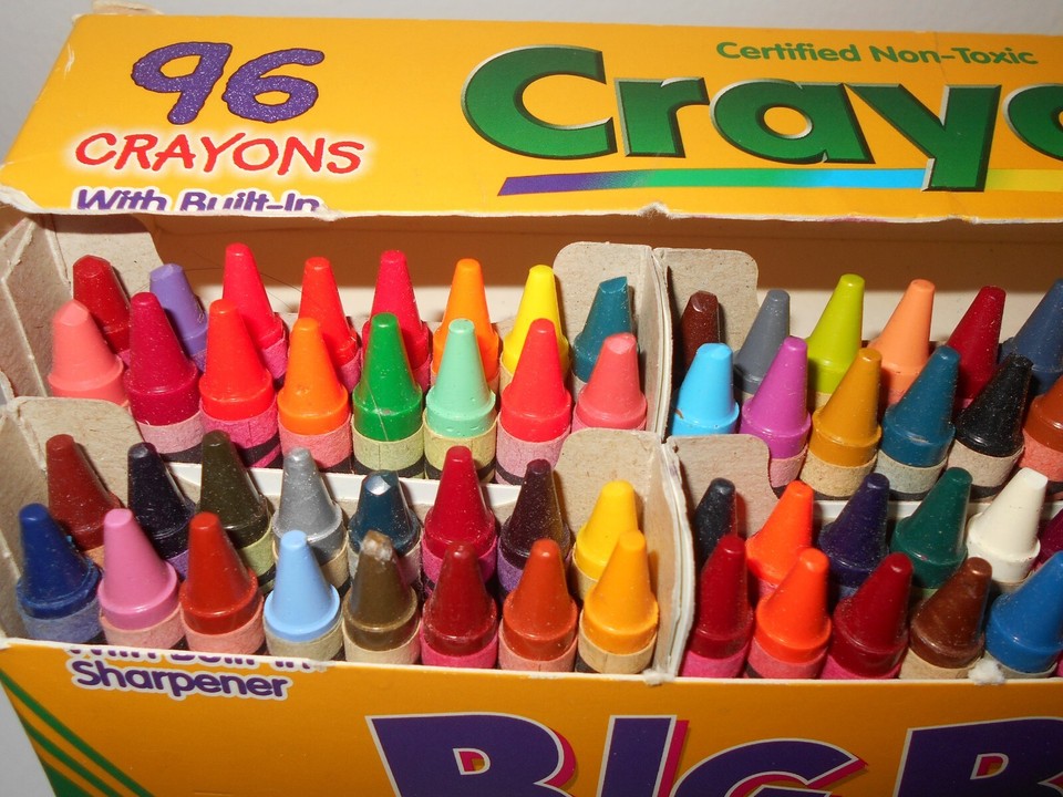 1997 Crayola Big Box Crayons 96 some used 638084589779 | eBay