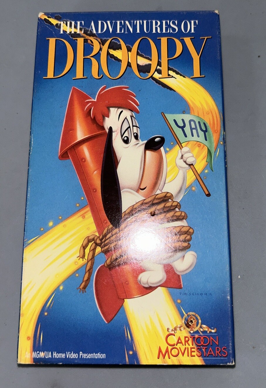 Adventures of Droopy VHS Tape Cartoon Movie Stars Classic Animation ...
