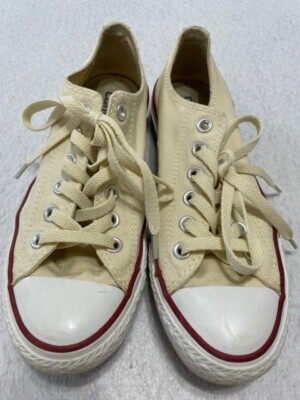 Converse All Stars Low Cut Unbleached Unisex Sneakers M-5 W-7 | eBay