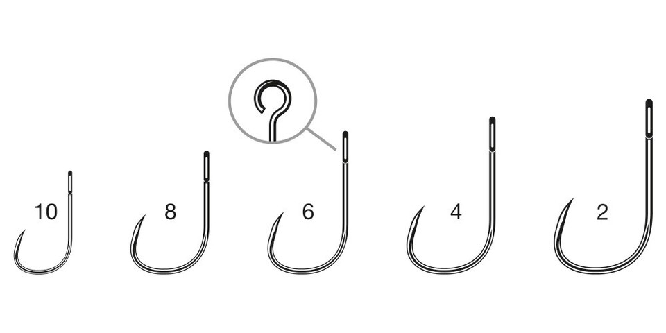 VMC Open Ring Single Barbless Hooks for Spinners - Perch Salmon Trout ...