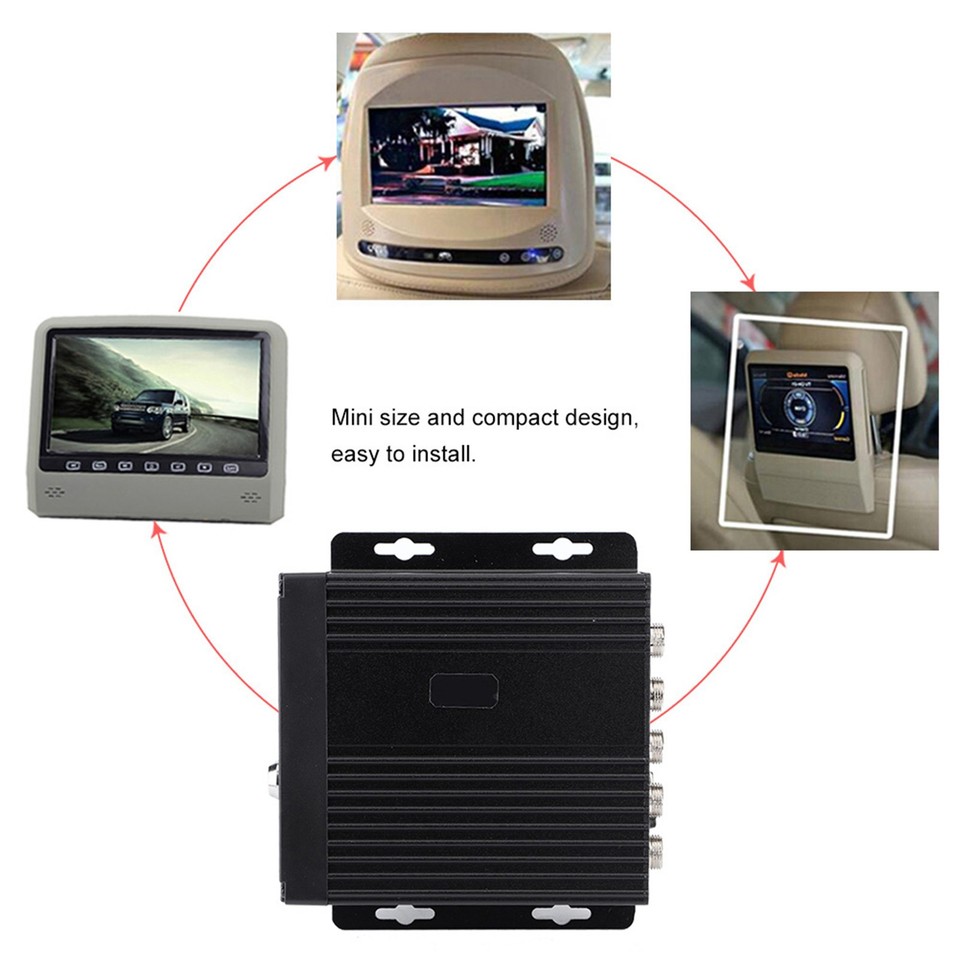 Mini Realtime Car Mobile DVR 4CH Video/Audio Recorder Input With Remote ...