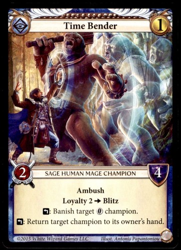 Time Bender Sage Human Mage Champion Epics Card Game 2015 White Wizard ...