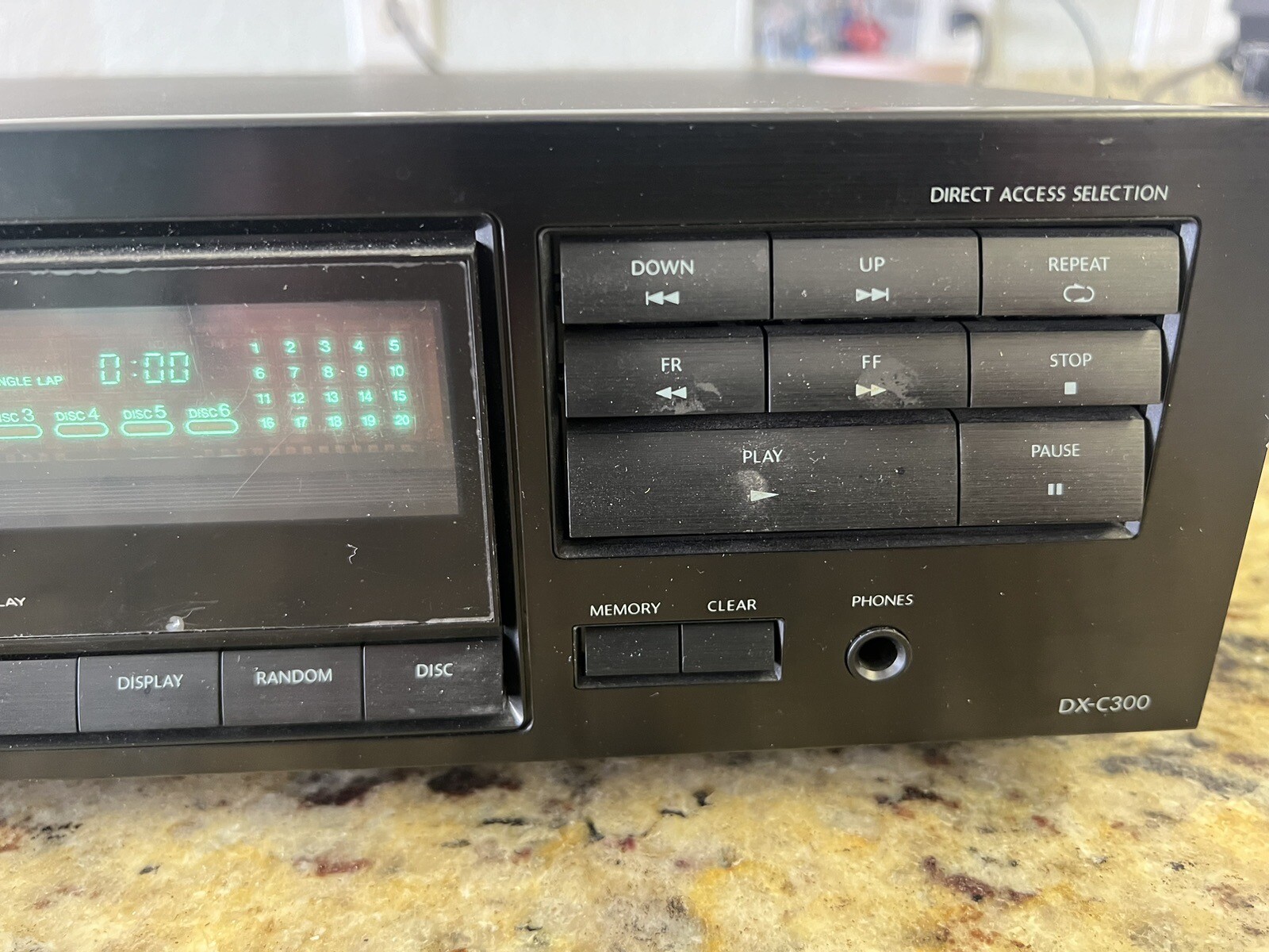 ONKYO MODEL DX-C300 COMPACT 6 DISC CARTRIDGE CD PLAYER. Untested. No ...