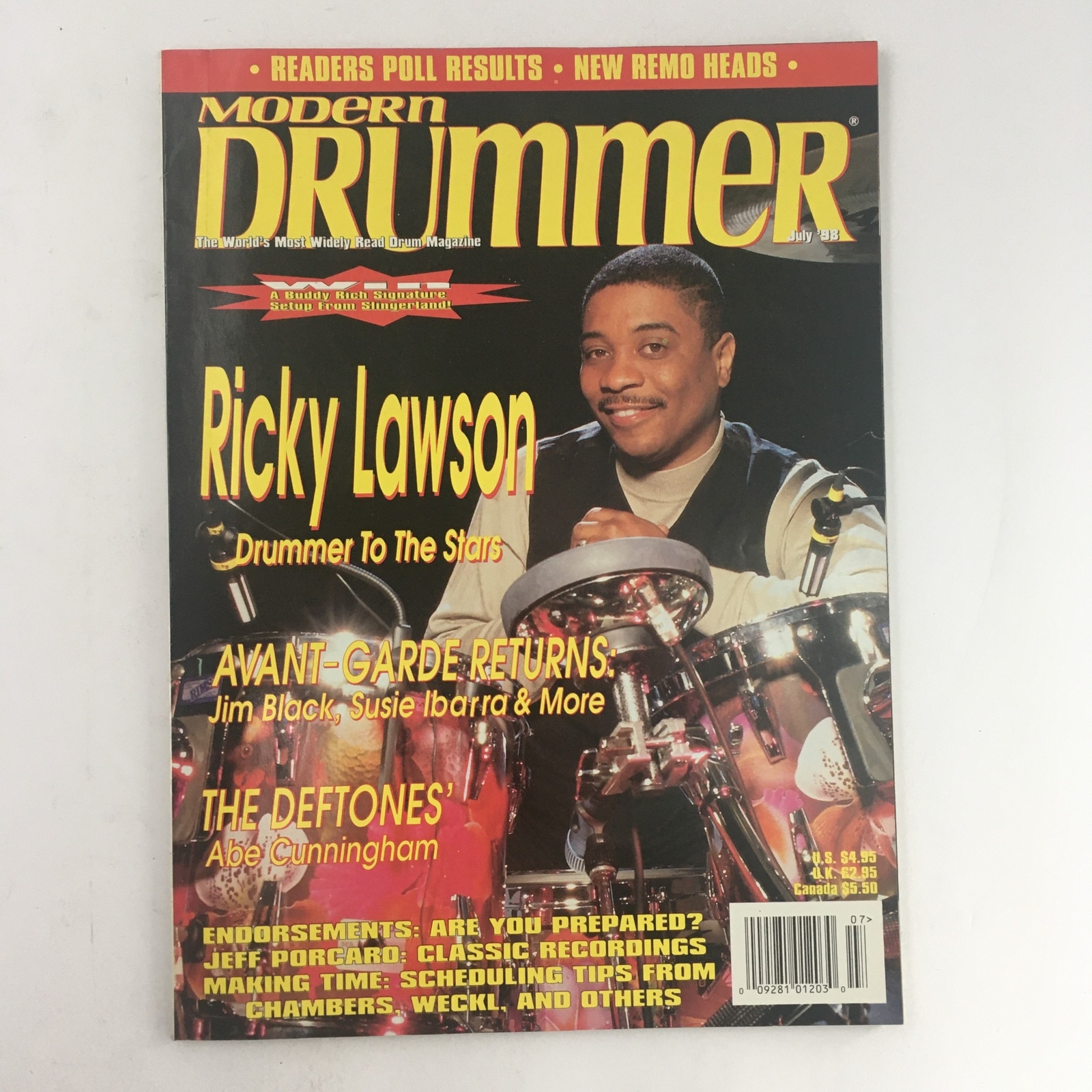 Modern Drummer Magazine July 1988 Ricky Lawson & Jim Black & Susie ...
