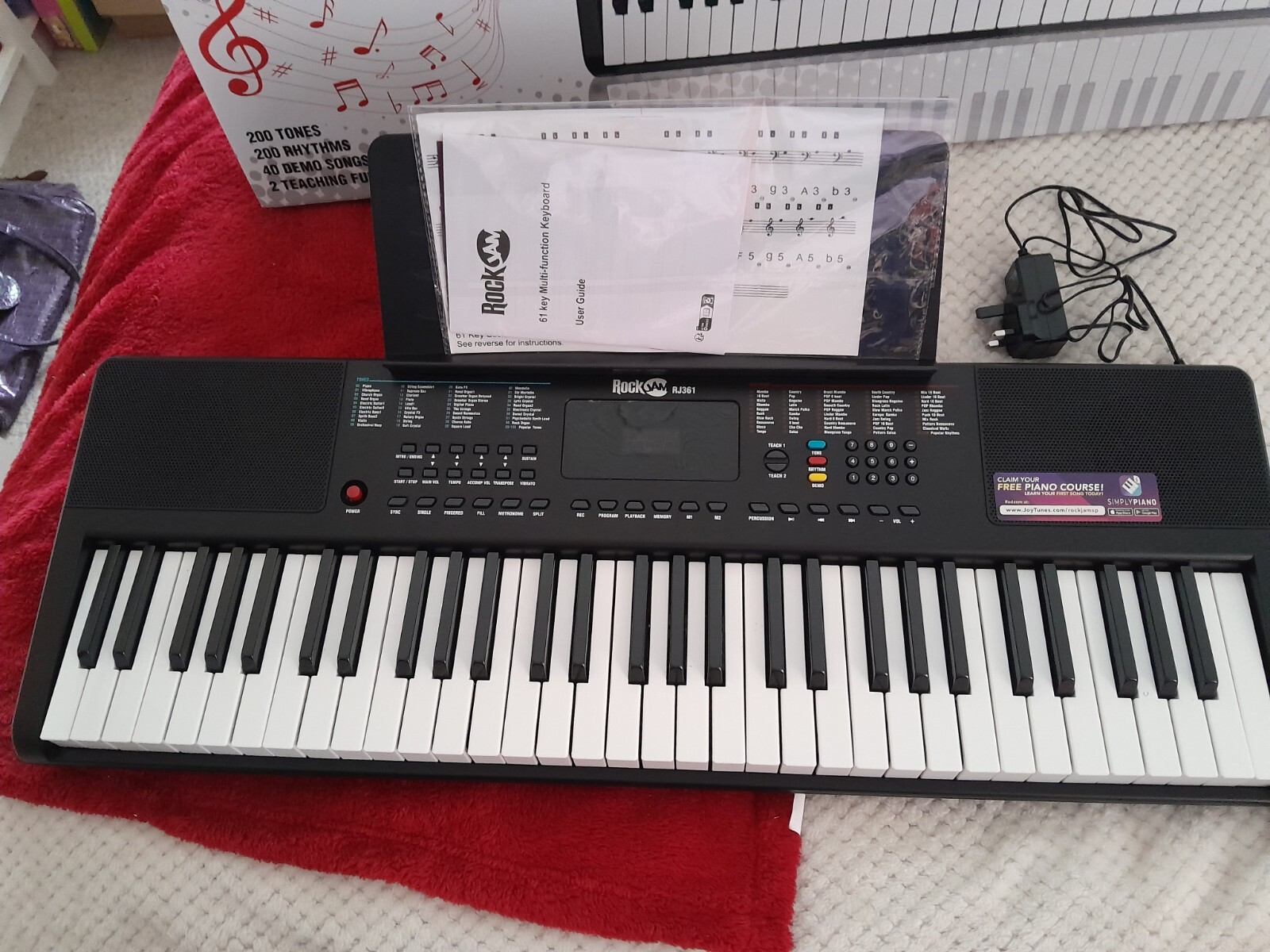 RockJam RJ361 61 Key Keyboard Piano with Sheet Music Stand for sale ...