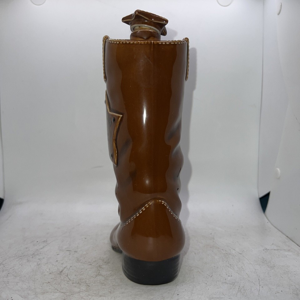 LAREDO PASS KENTUCKY STRAIGHT BOURBON WHISKEY COWBOY BOOT DECANTER ...