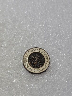 U.S. Navy Naval Reserve Honorable Discharge Lapel Button Pin Copper ...