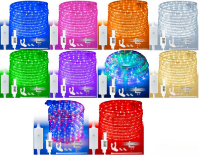 8-Mode LED Rope Light, Outdoor Waterproof Connectable Accent Lighting ...