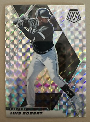 2021 Panini Mosaic LUIS ROBERT Silver Mosaic Prizm #60 CHICAGO WHITE ...