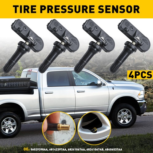 Set of 4 TPMS Sensor Tire Pressure Sensor For 2011-2016 Chrysler Town ...