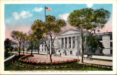 Philadelphia General 34th and Pine Hospital Pennsylvania postcard | eBay