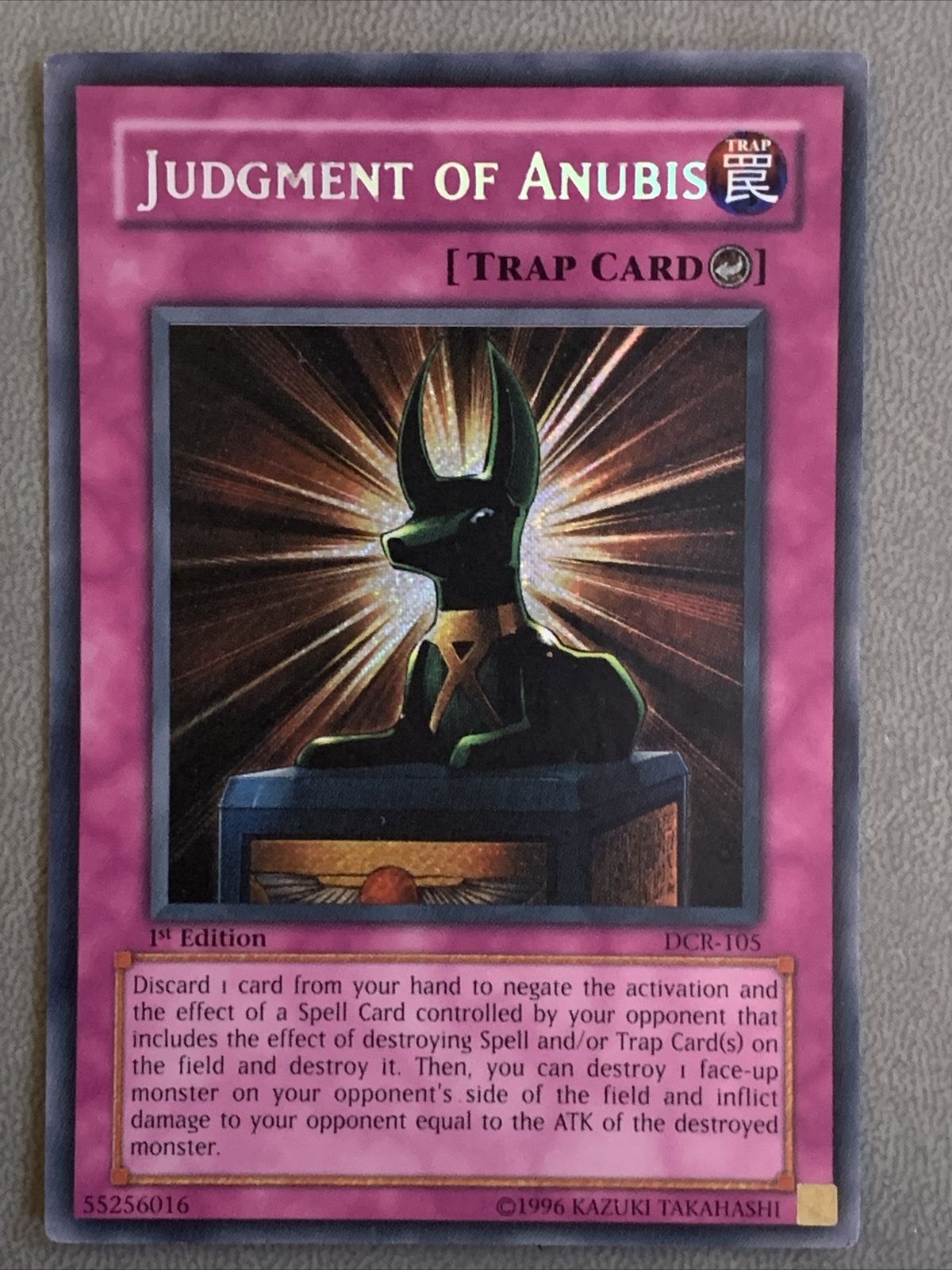 Yu-Gi-Oh! Card TCG Judgment of Anubis DCR-105 1st Edition Secret Rare ...