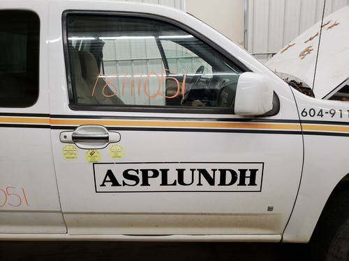 2009 GMC CANYON EXT CAB MANUAL FRONT PASSENGER DOOR WHITE PAINT CODE ...