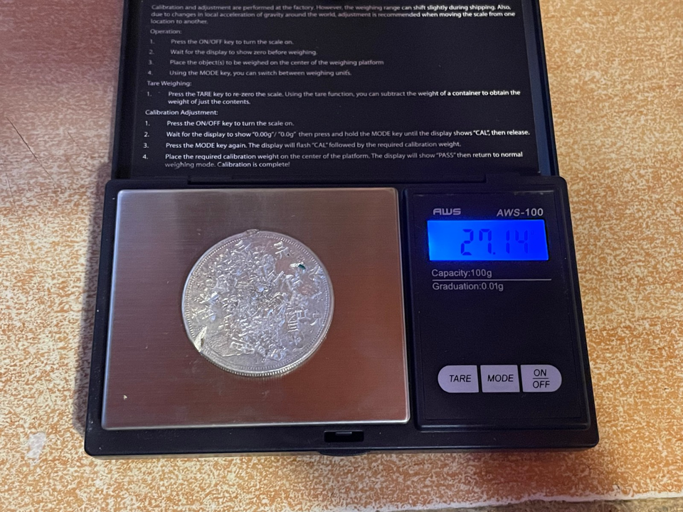 1874 Silver United States Trade Dollar- Heavily Chop Marked | eBay