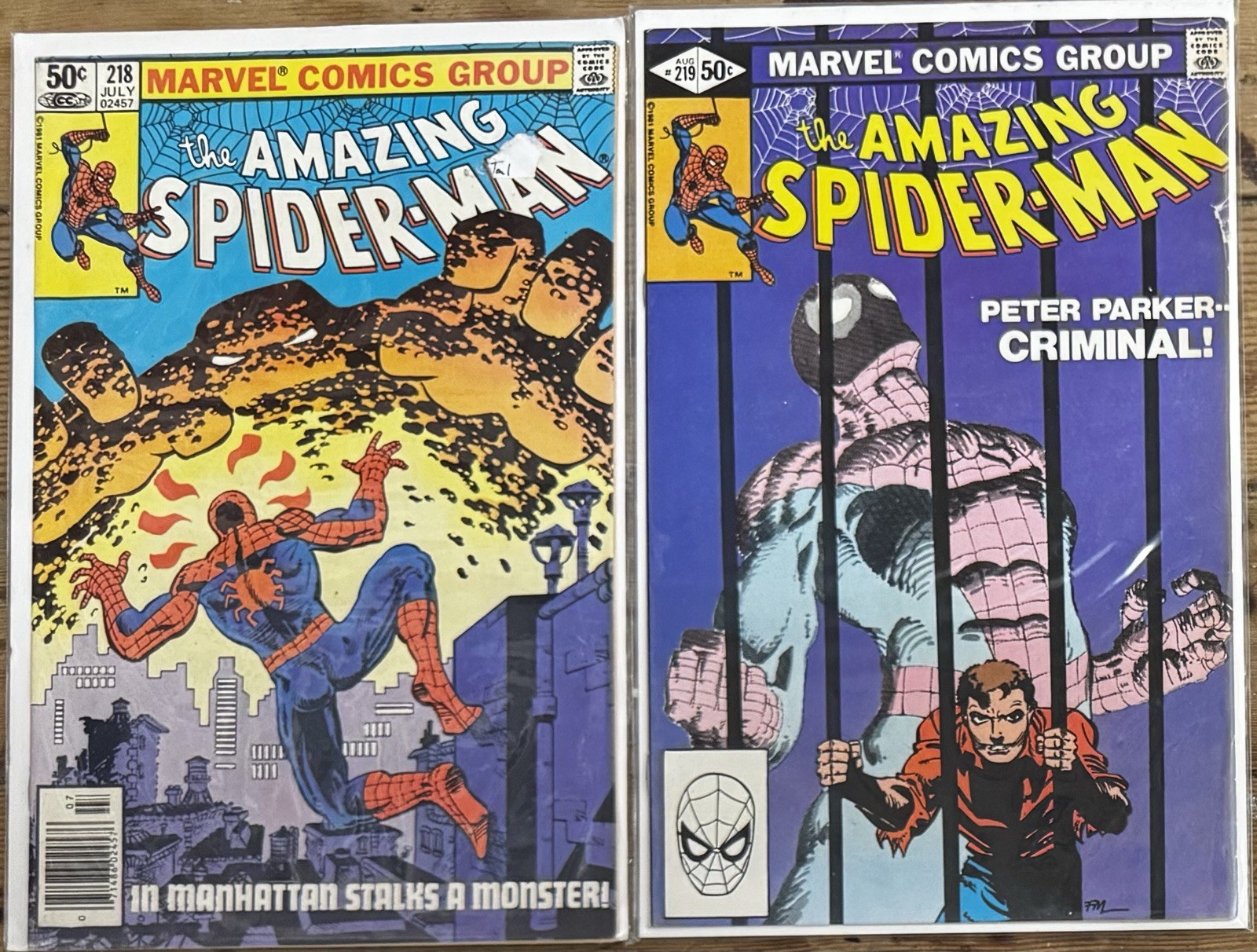 Bronze Age Amazing Spider Man Lot Of 2 Issues #218 & #219 | eBay