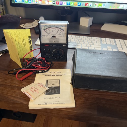 Analog Multimeter 18 Range Multitester Micronta Radio Shack 22-201U ...