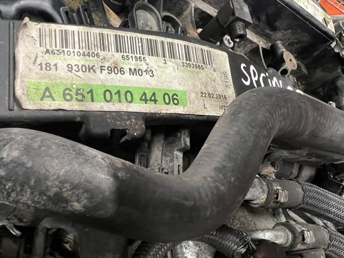 MERCEDES SPRINTER ENGINE OM651.955 2.1L DIESEL COMPLETE W906 2006 ...